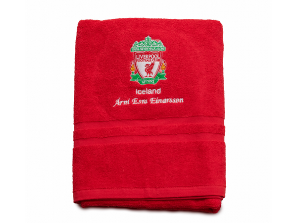 Liverpool handklæði með eða án nafnamerkingar - Meira.is
